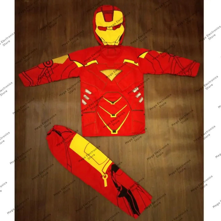 Marvel Iron Man Kids Costume Cartoon Hero Boys' Outfit for Halloween ...