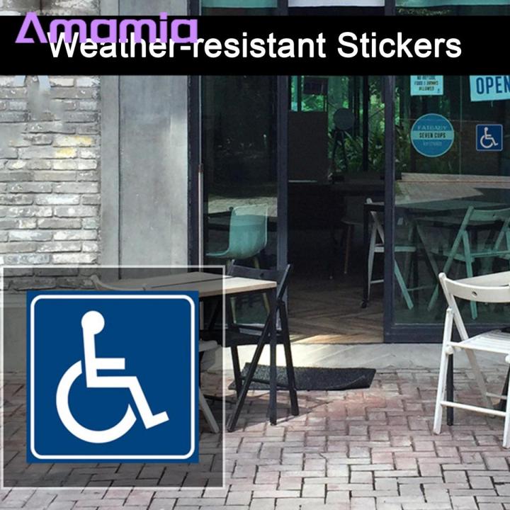 Disability Stickers 4 Sheets Disability Stickers Waterproof Scratch ...