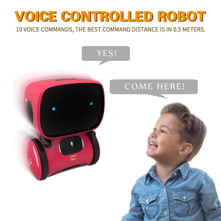 Contixo Kids Smart Robot Toy Mini Robot Talking Singing Dancing Interactive Voice Control Touch ...