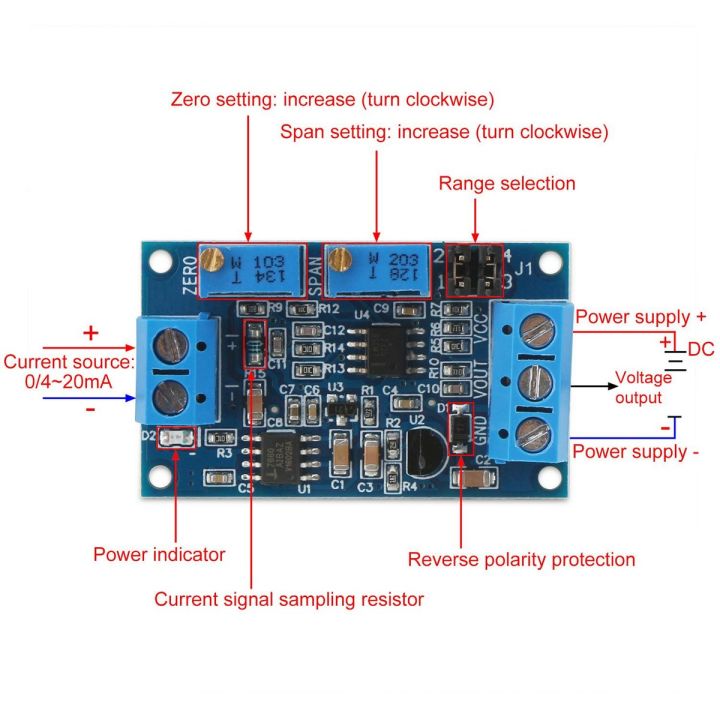 XY-IToV 0-20mA To 0-5V Current to Voltage Module | Daraz.pk