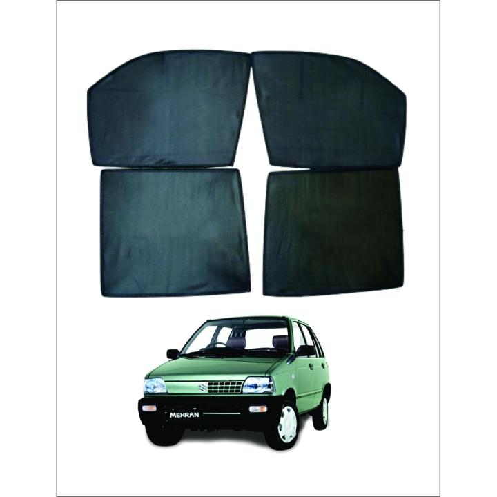 CAR SUN SHADES FOR SUZUKI MEHRAN ORIGINAL SIZE-BLACK | Daraz.pk