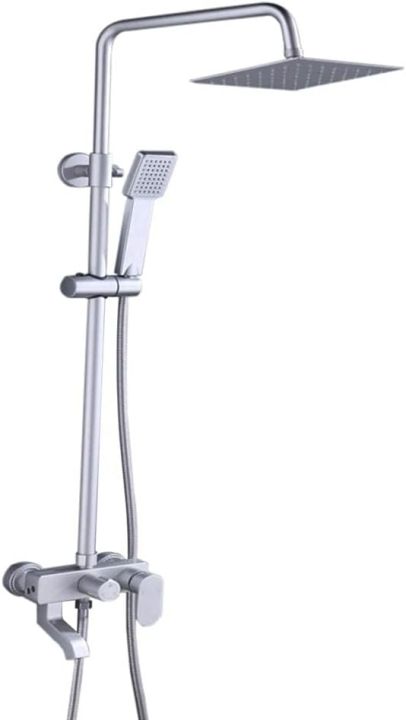 Space Aluminium Bathroom Mixer Tap Shower System Hot and Cold ABS ...