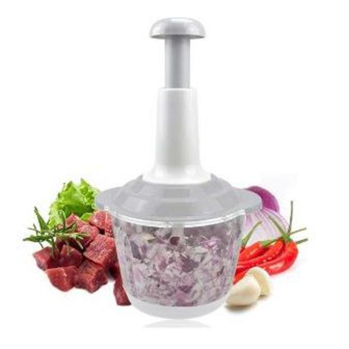 Hand chopper Manual Food Chopper, 1500ML Speedy Chopper with 3 Curved ...