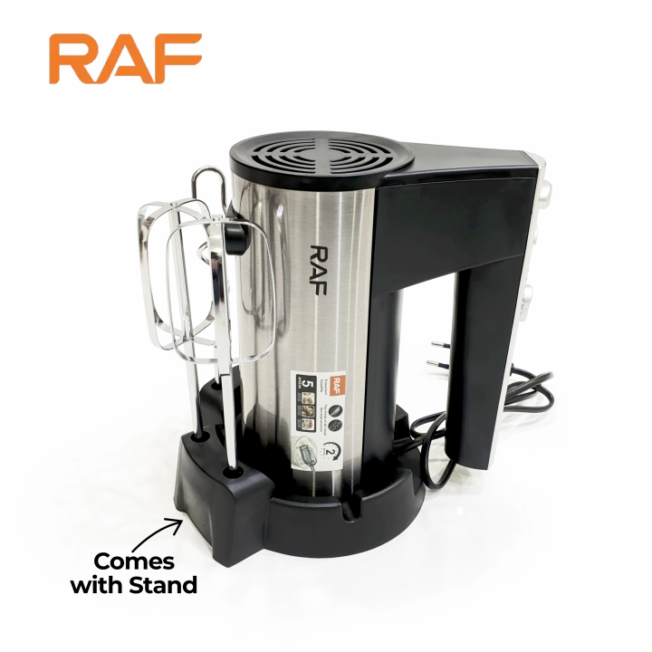 RAF R.6629A Hand Mixer with Stand | Powerful 800W Electric Mixer, 5 ...