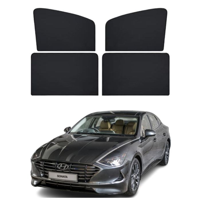 hyundai sonata window shades 4pc black | Daraz.pk