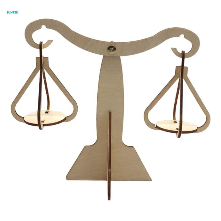 DIY Balance Scale Assemble Wooden Balance Scale Lever Experiment ...