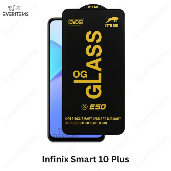 Infinix Smart 10 Plus Original OG Tempered Glass Screen Protector ...