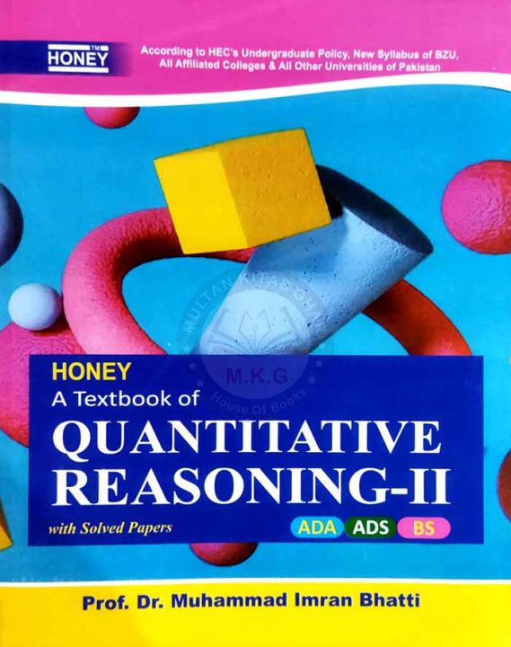 Honey A Textbook of Quantitative Reasoning -2 for (ADA/ADS/BS) by Prof ...