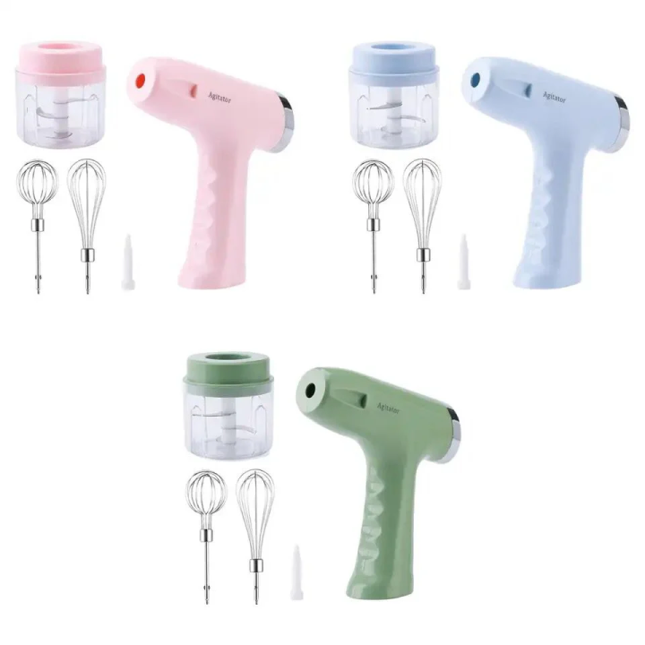 Electric Hand Mixer Mini Garlic Food Chopper 2 in 1 Handheld Egg Whisk ...