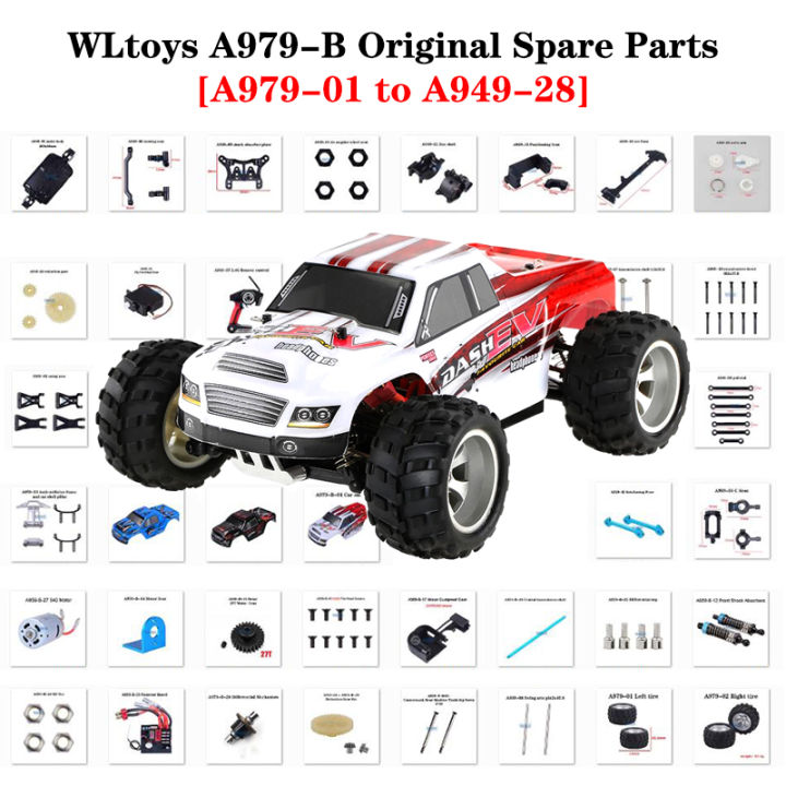 WLtoys A979-B RC Original Spare Parts Swing Arm Motor Seat Shock ...