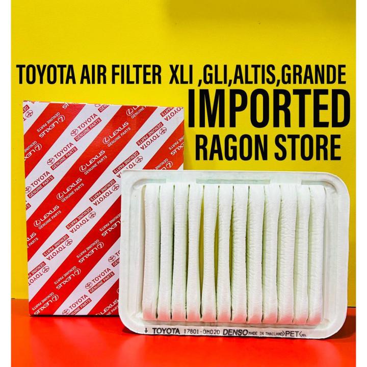 TOYOTA XLI GLI ALTIS GRANDE AIR FILTER IMPORTED 17801-0M020 | Daraz.pk
