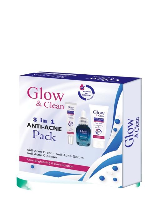 Glow and Clean 3 in 1 Anti Acne Pack | Daraz.pk