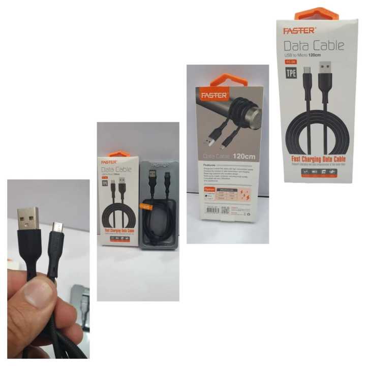 FASTER FC-08 FAST CHARGING MICRO DATA CABLE | Daraz.pk