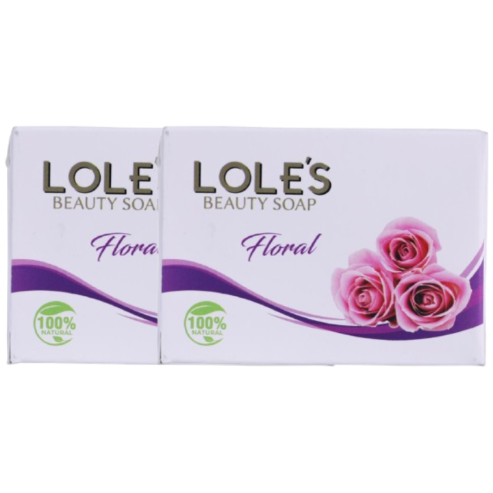 (Pack of 2) 𝐖𝐁𝐌 𝐋𝐨𝐥𝐞𝐬 - Natural Loles Beauty Soap Bar, Floral - 75G ...