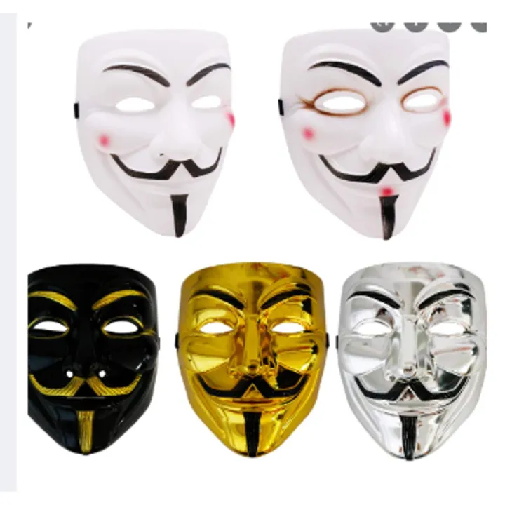 Halloween Vendetta Masquerade Horror Mask Hacker Male/Female V ...