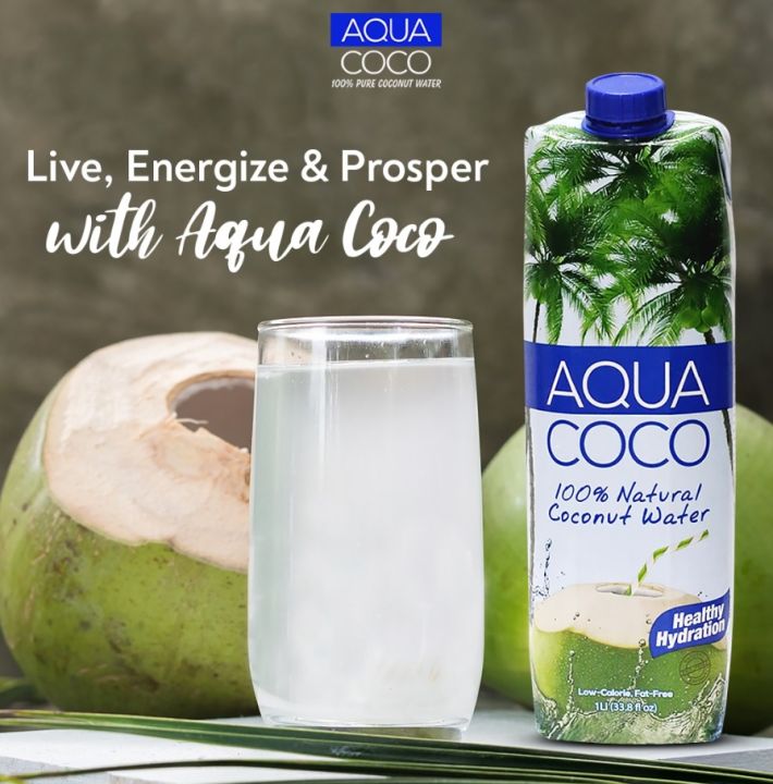 Aqua Coco 100% Natural Coconut Water Summer Special,1 Litre | Daraz.pk
