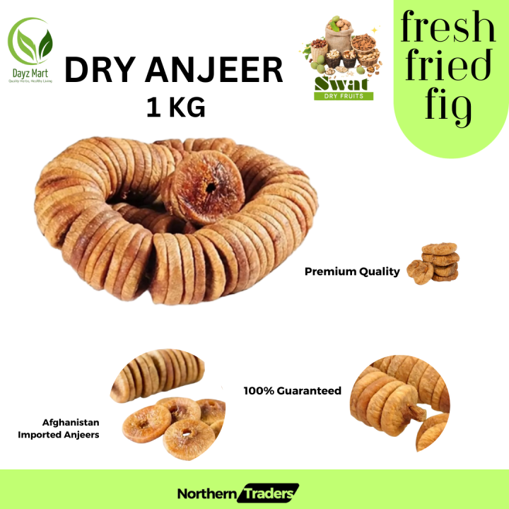 Premium Quality Dry Injeer | 1 kg Pack of Delicious Dried Figs | Daraz.pk
