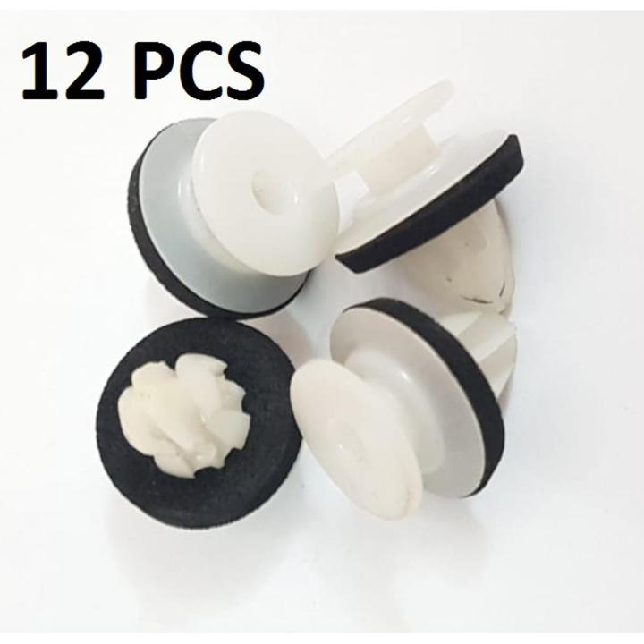 Honda Door Card Locking Clips - White - 12 Pcs | Daraz.pk
