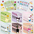 6/8Sheets Kt Cat Kuromi Melody Face Changing Stickers DIY Cartoon ...