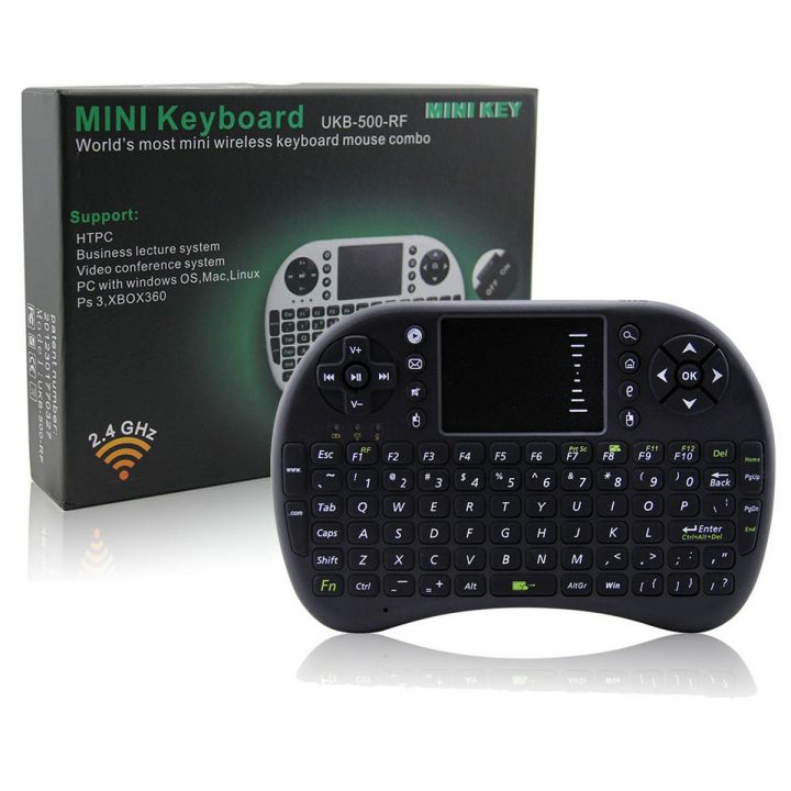 MINI TOUCH PAD RF 500 i8 WIRELESS WITH 3 COLOUR BACKLIGHT KEYBOARD ...