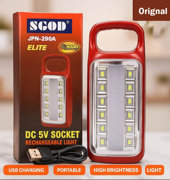 SGOD Elite JPN‑290A Rechargeable LED Flashlight – Rechargeable ...