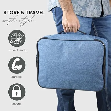 Secure Document Carrying Case with Safety Lock – Hard-Wearing Travel ...