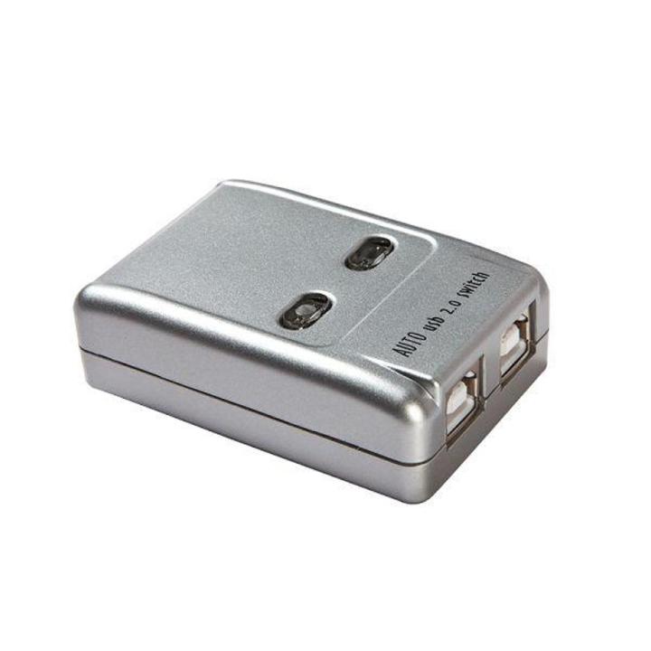 【ZOSR】Auto 2 Port USB Switch, USB 2.0 sharing box Plastic Switch Hub ...