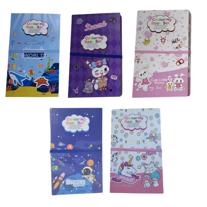 2-in-1 Colouring Book and Scratch Art Pad for Kids with 8 Colour ...