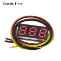 【KuaKe Mall】0.28 inch DC 3-Wire Mini Gauge voltage meter Display ...
