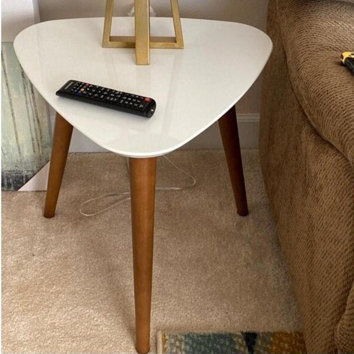 Triangle side table for room, Coffee table for Living Room White | Daraz.pk