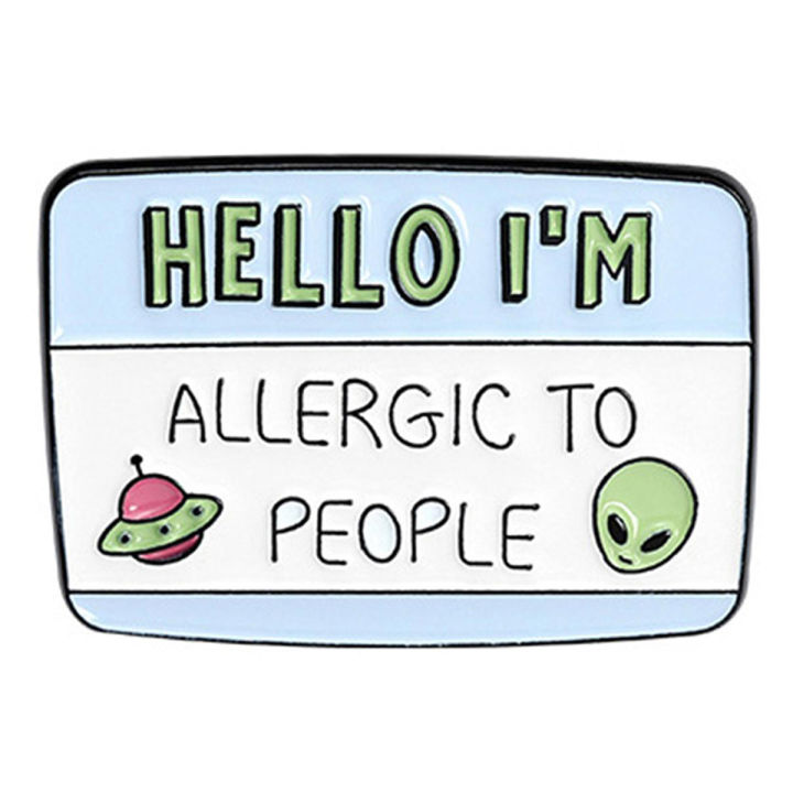 Fun Dialogue Quote Enamel Pins Humor Brooches Bag Clothes Lapel Pin ...