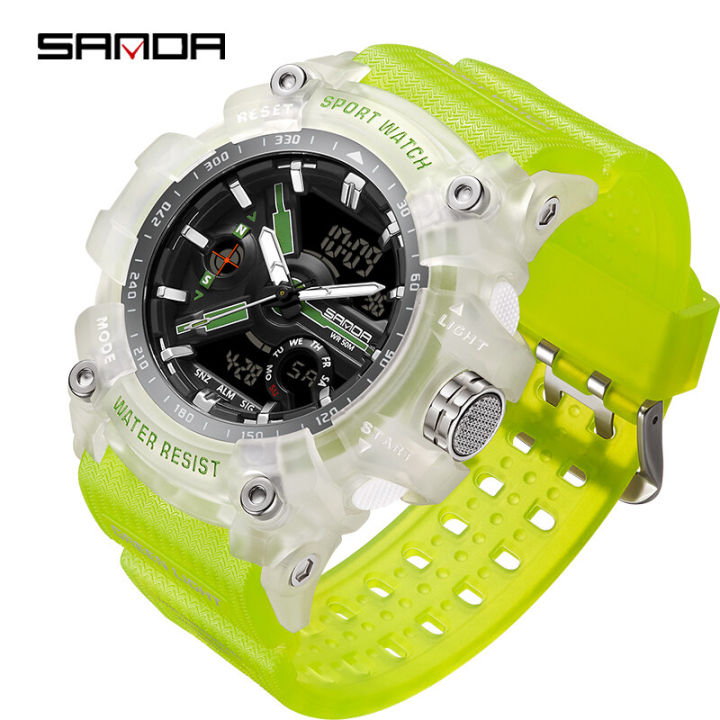 Sanda Fall-resistant Military Multi-display Dial Luminous Luxury Quartz ...