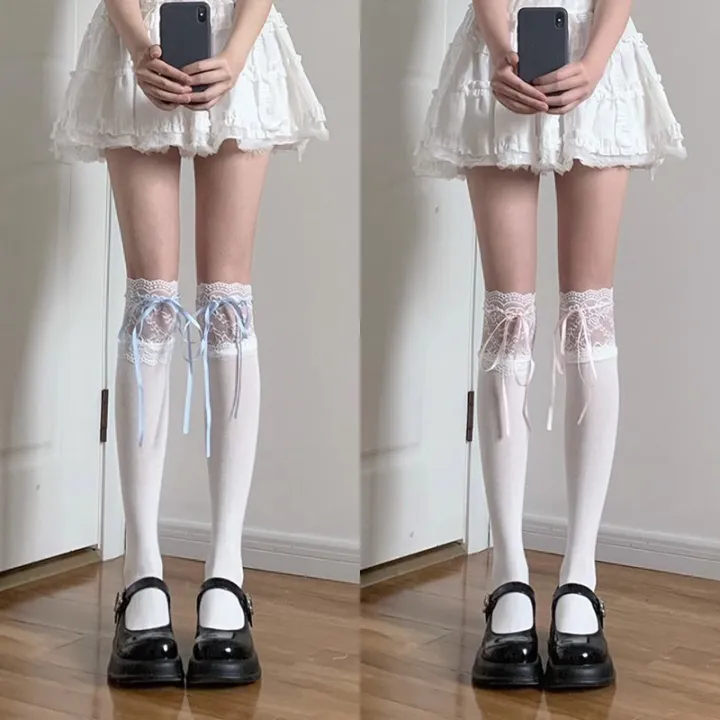 JK White Cotton Women's Comfortable Trend Fashion Mid-barrel Japanese ...