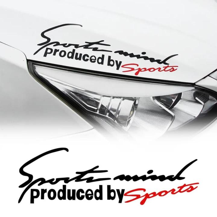 1PC Black Car Stickers Sports mind Reflective Decal Vinyl Creative ...
