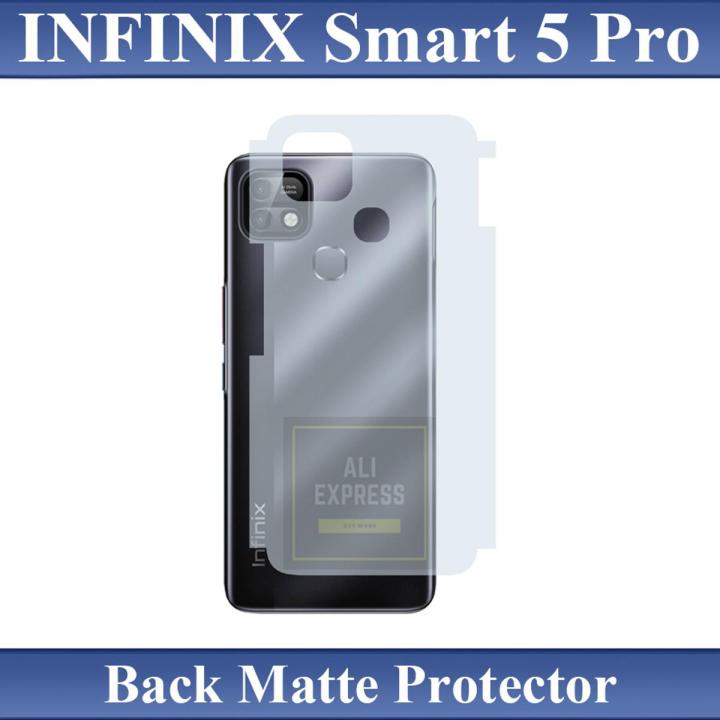 Infinix Smart 5 Pro Soft Skin Fiber Sheet Back Matte Protector For Infinix Smart 5 Pro | Daraz.pk
