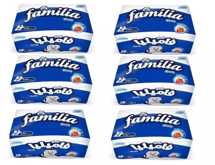 Familia Tissue 6 Packets 550 Sheet 1 Packet Silky Soft 2ply | Daraz.pk