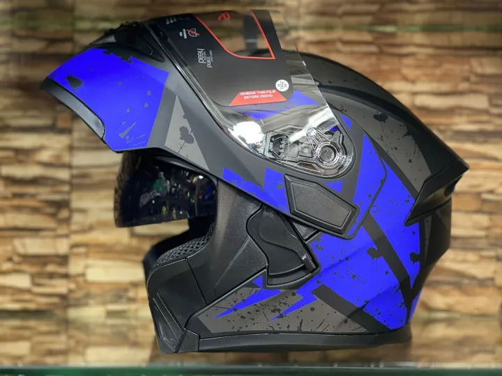 VECTOR HELMET VT-254 FLIPUP - DOUBLE VISOR - DOT APPROVED | Daraz.pk