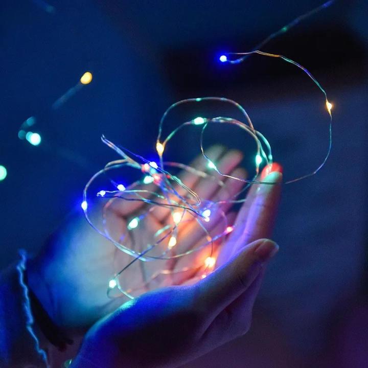 Mini Fairy Lights Battery Operated, Led Firefly String Lights Table ...