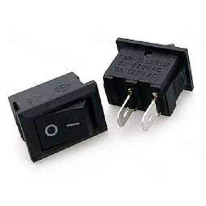 Mini Rocker Switch 2 Pin SPST ON-OFF 250V Boat Switch And Rocker Switch ...
