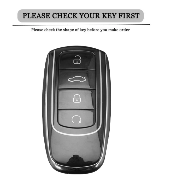 Jaecoo J7 smart key Transpaerant Smoke Key Cover -TPU Quality- | Daraz.pk