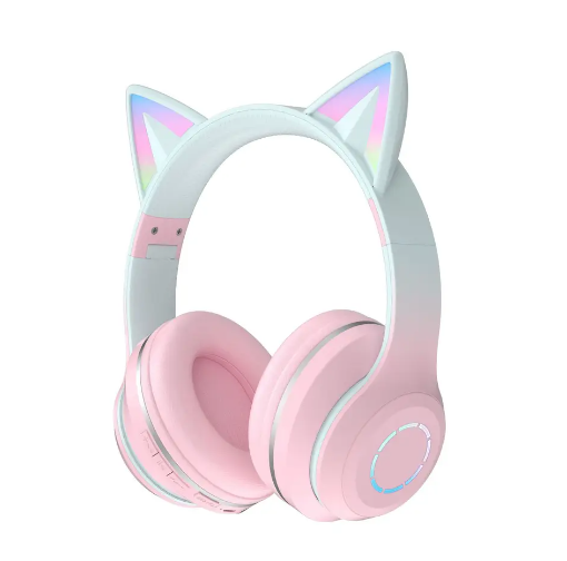 Special Edition Dual Color Cat Headphone Wireless Bluetooth Headphone ...