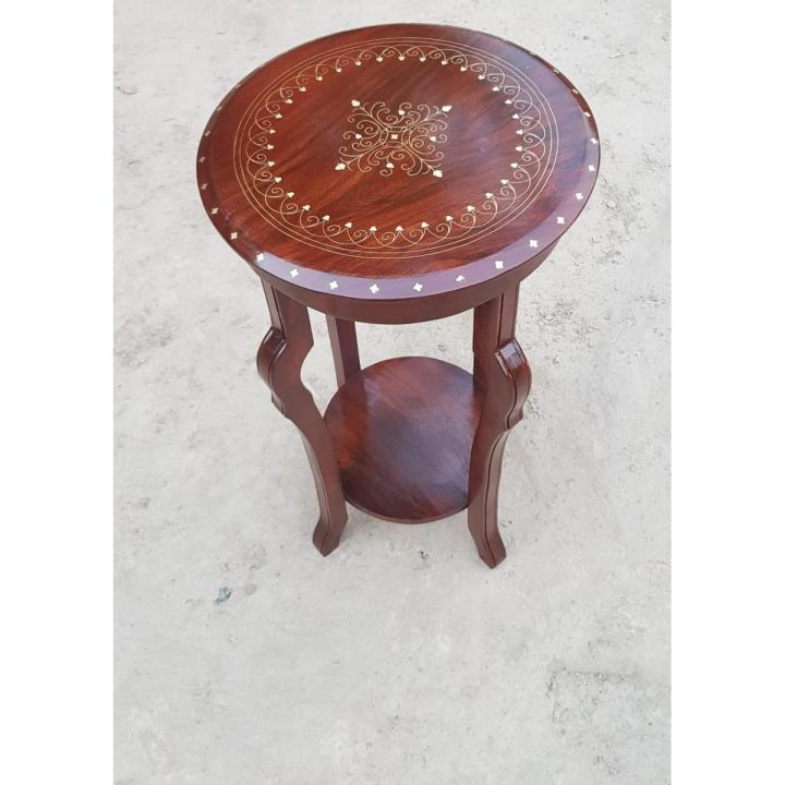 Deco Paint High Gloss Pure Sheesham Wooden Standee Table | Daraz.pk