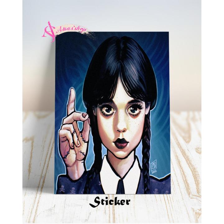 Wednesday Addams Sticker for wednesday addams Fans | Daraz.pk