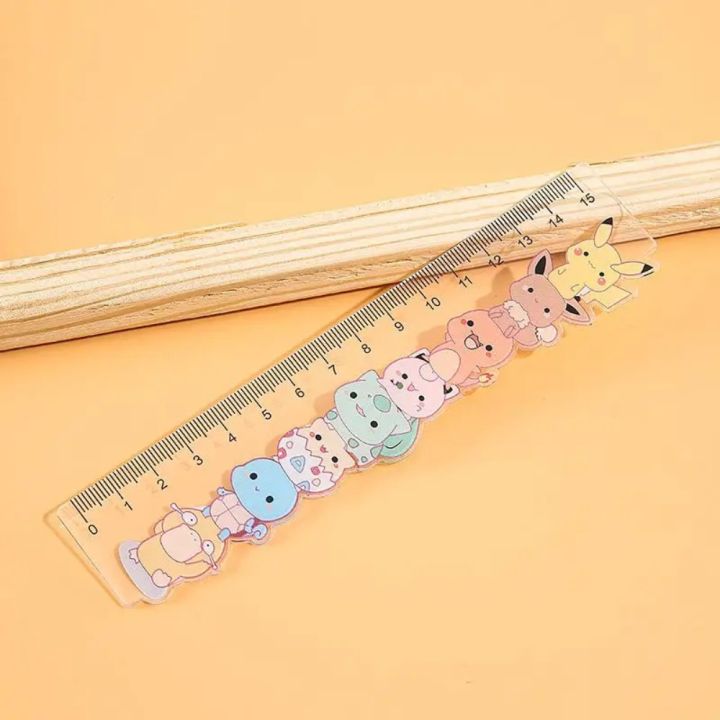 Kawaii Pikachu Straight Rulers 15CM Doraemon Crayon Shin Chan Ruler DIY ...