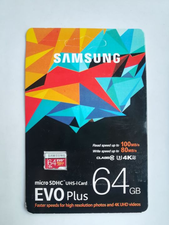 128GB 64GB EVO Plus Micro-SD UHS-I Grade 1 Class 10 Memory Card | High ...