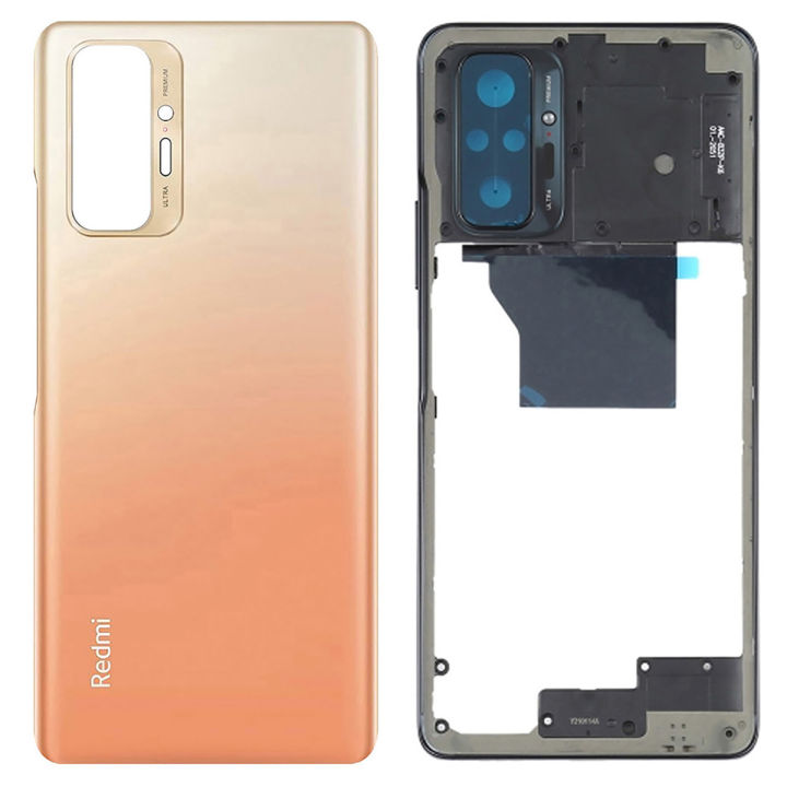 Xiaomi Redmi Note 10 Pro Middle Frame Housing with Power/Volume Buttons & Replacement Battery ...