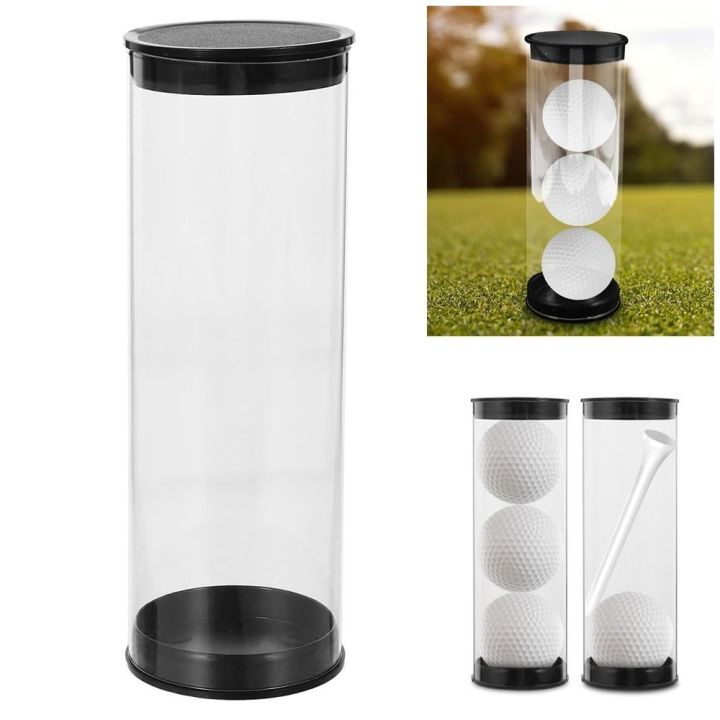 New Transparent Golf Ball Holder Tube Round Plastic Golf Ball Tube ...