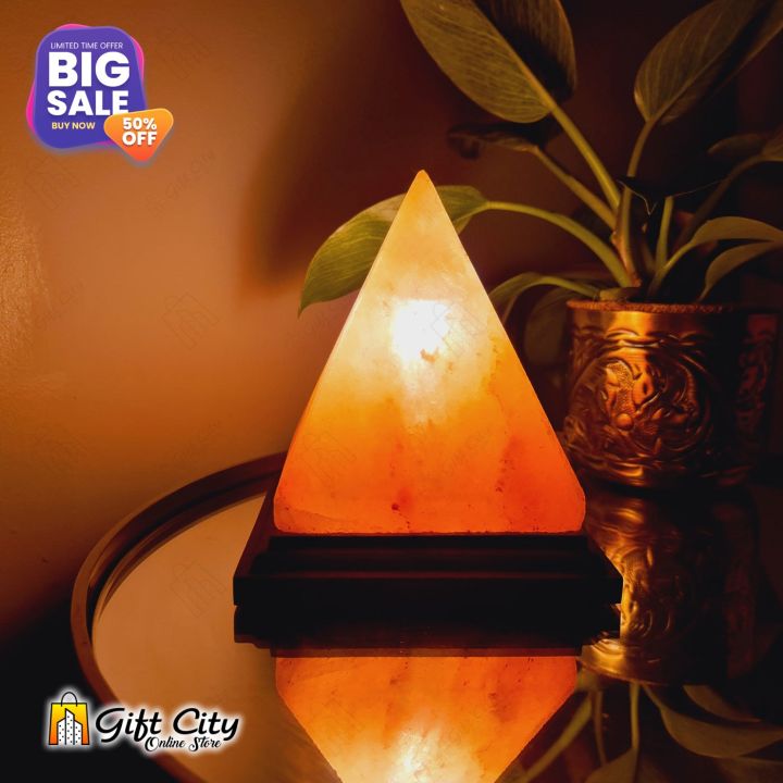 Gift City Presents Pyramid 7 Color Changing USB Himalayan Salt Lamp for ...