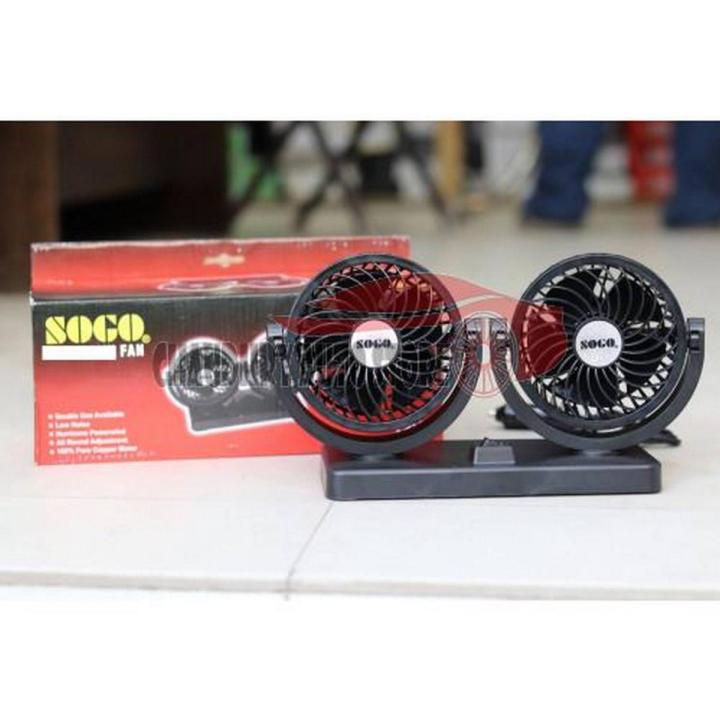 SOGO Car Dashboard Portable Dual Fan | Daraz.pk