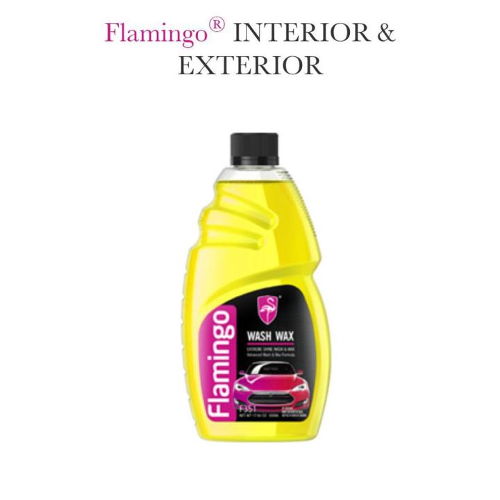 Flamingo Ultra Shine Wash & Wax Shampoo 500ml | Daraz.pk